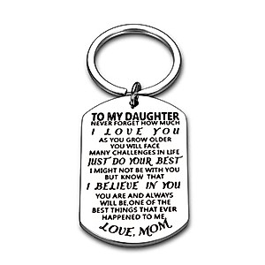 Inspirational Birthday Back to School Gifts Keychain for Women Teenage Girls Daughter Gifts from Mom Stocking Stuffers for Teens Her Adult Women Christmas Birthday Coming of Age Gradation Wedding Gift