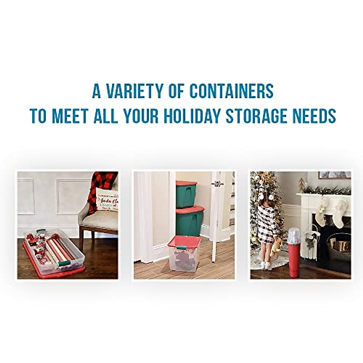 HOMZ Underbed Holiday Plastic Storage (3470HRGDC.02)