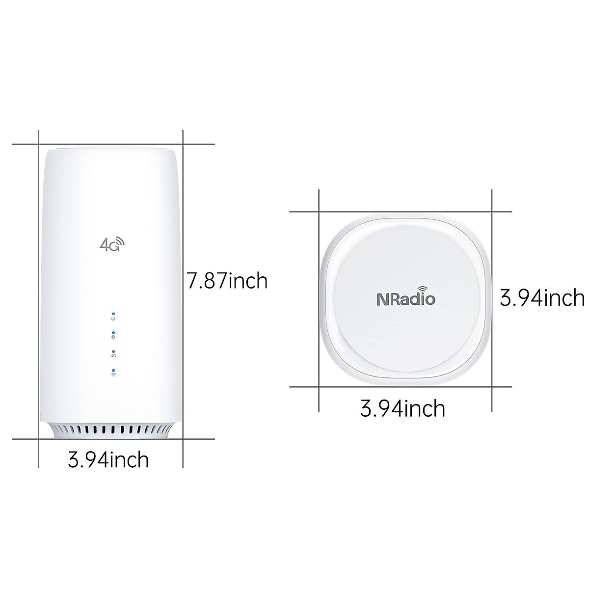 NRadio New AC1200 Dual Band Unlocked 4G LTE Modem Router with SIM Card Slot, EC25-AFXD Qualcomm Chipset and Built-in 8 Antennas for Home Office, Cellular Backup and Remote Area Networks.C8-450
