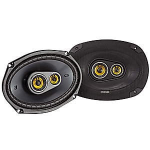 Kicker CS Series 150 Watt 6 x 9 Inch Car Audio Coaxial Speaker Pair, Black