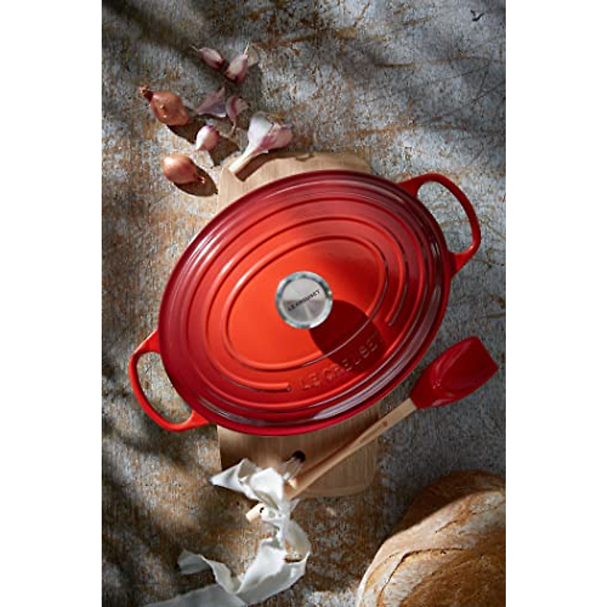 Le Creuset Enameled Cast Iron Signature Oval Dutch Oven, 5 qt. , Cerise