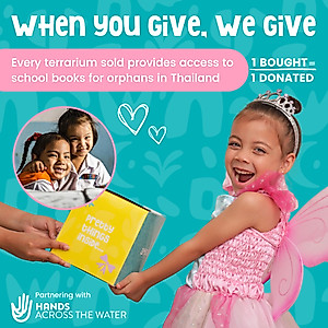 Amitié Lane Light-Up Unicorn Terrarium Kit for Kids - Birthday Gifts for Girls - Creative Unicorn Toys & Craft Kits Presents - Arts & Crafts Fun for Little Girls Age 4 5 6 7, 8-12 Year Old Girl Gift