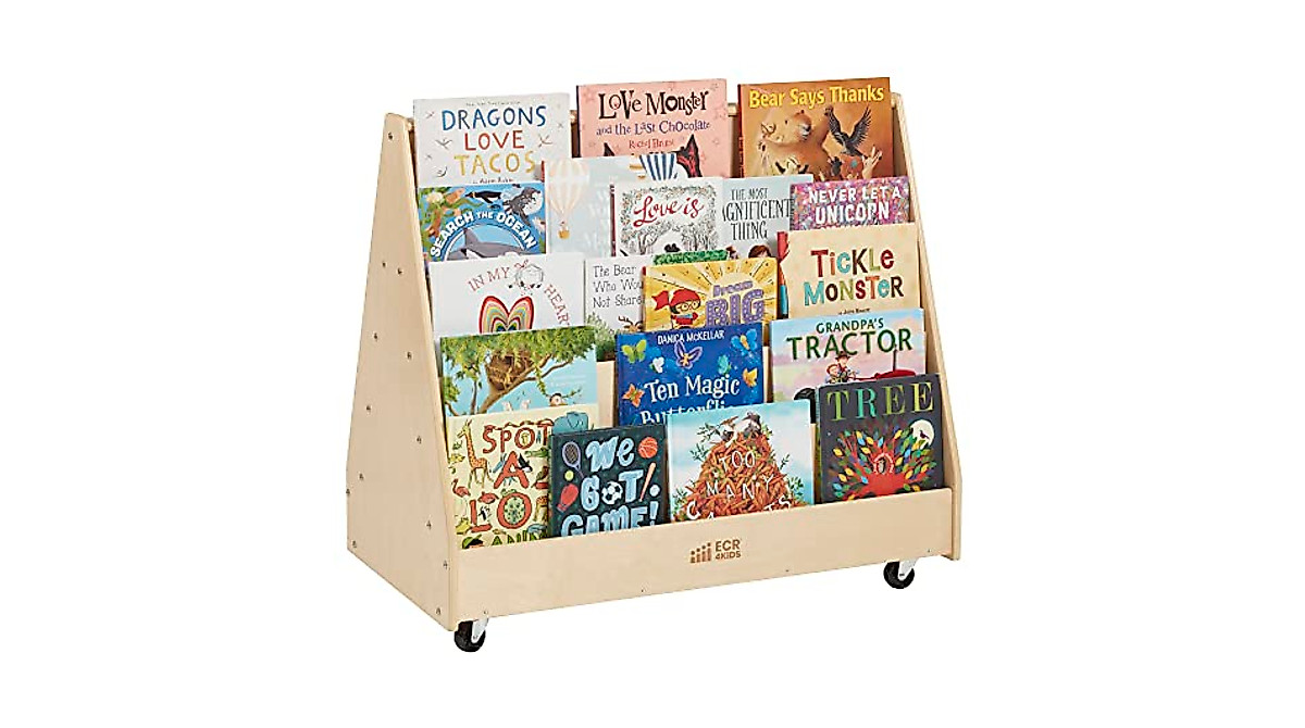 ECR4Kids Mobile Book Display for Kids - Perfect for Classrooms