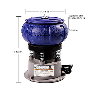 Leegol Electric 5LB Vibratory Tumbler Polishing Small Metal Parts (5LB Tumbler)