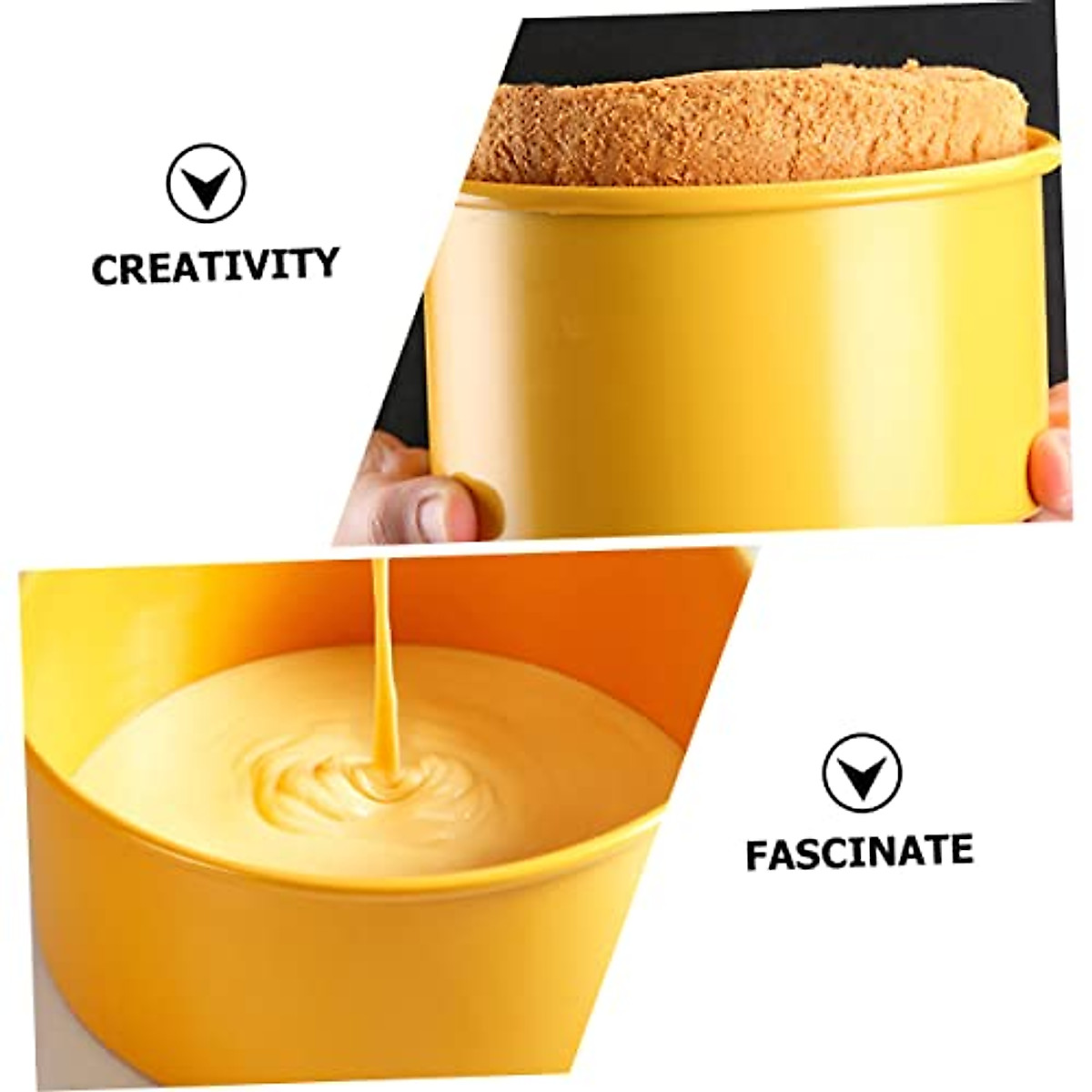 Abaodam 2pcs cake pan mold round cake pan mini cakes circle cake pan 9 inch cake pan deep cake baking pan bread useful baking tray baking plate for kitchen oven baking mold food microwave