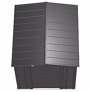 Arrow Classic Steel Storage Shed, 6x7, Charcoal