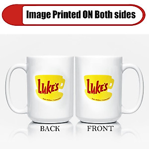 Luke's Diner Coffee Mug Ceramic Mugs Tea Cup Fun Novelty Gift 15 oz (Gilmore Girls Mug)