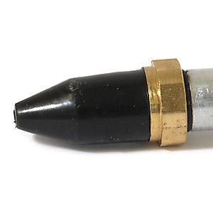 Forney 75337 Air Blow Gun, Lever-Type with 4-Foot Extension and Rubber Tip, 1/4-Inch Female Inlet , Blue