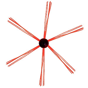 HOMOKUS 30FT Chimney Cleaning Brush Kit Chimney Brush Kit with 9 Nylon Flexible Rods Rotary Flexible Rods Electrical Drill Drive Sweeping Cleaning Tool Kits