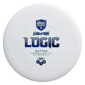 Discmania Evolution Exo Soft Logic Disc Golf Putter - Low Profile Disc Golf Putter and Approach Disc (Colors May Vary) - 173-176g