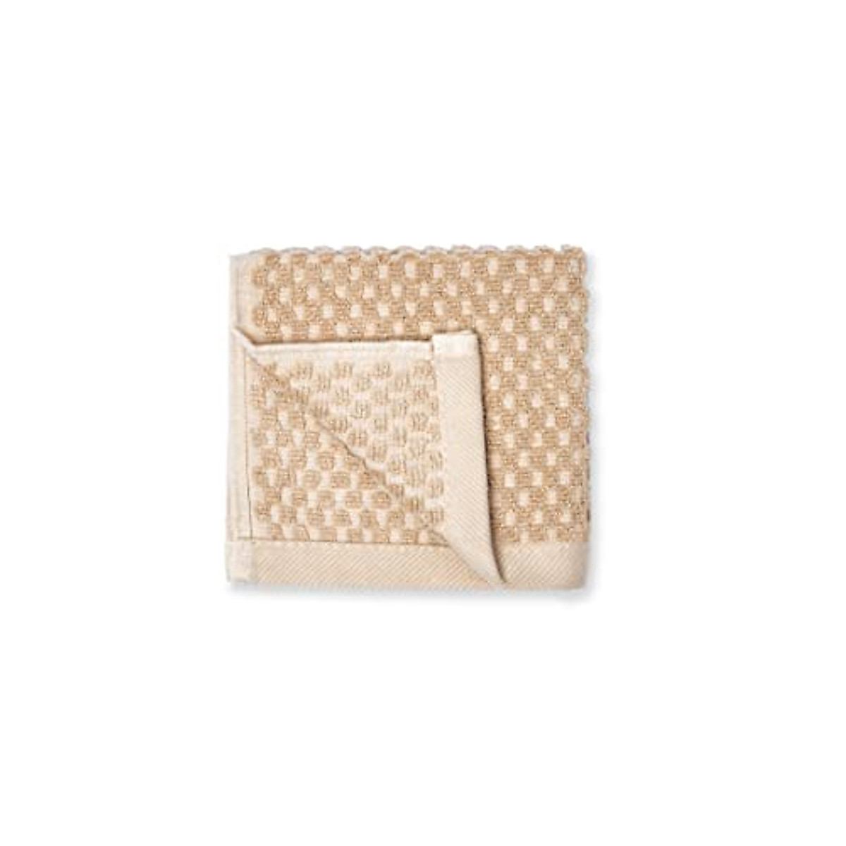 Amazon Basics Odor Resistant Textured Wash Cloth, 12 x 12 Inches - 12-Pack, Beige