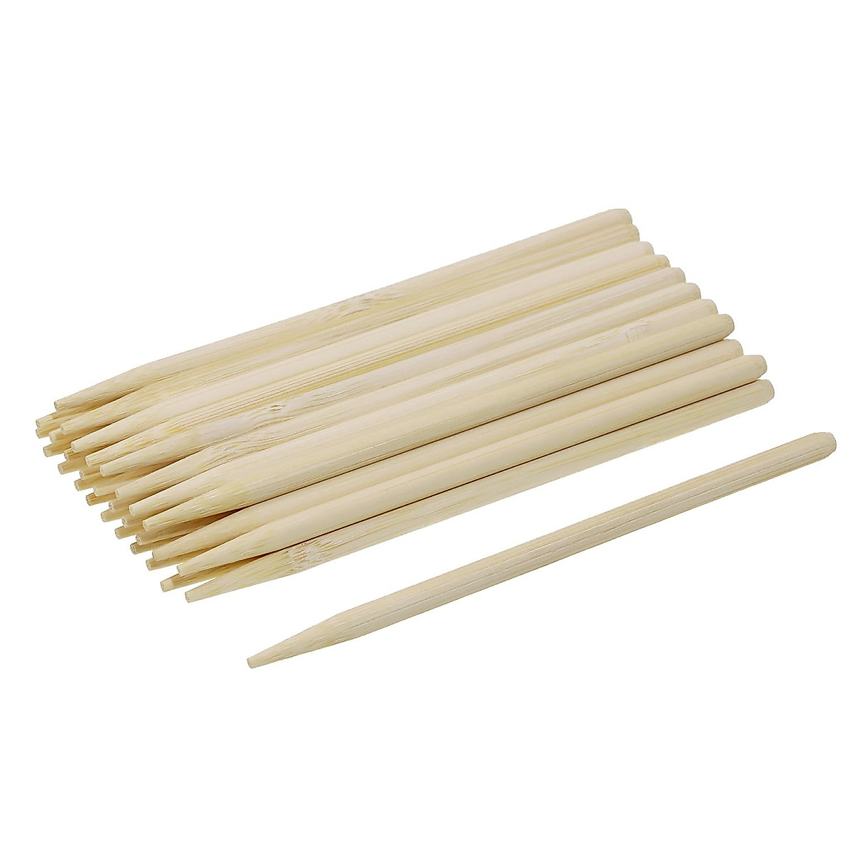 PPhtony Heavy Duty Bamboo Stylus Sticks Craft Sticks for Scratching Drawing Christmas Thanksgiving Scratch Art Activity Craft Projects, 30PCS (12cm)