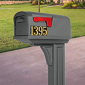 Hy-Ko Products MM-3N Self Adhesive Vinyl Numbers 2" High Black & Gold, 26 Pieces