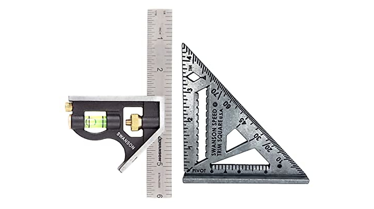 Swanson Tool Co Value Pack: Trim & Combo Square Set