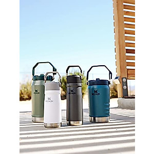 Stanley IceFlow Stainless Steel Water Jug with Straw, Vacuum Insulated Water Bottle for Home and Office, Reusable Tumbler with Straw Leak Resistant Flip