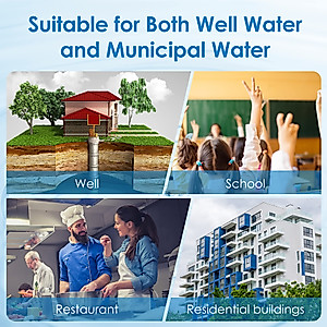 Waterdrop AP810 Whole House Water Filter, Replacement for 3M® Aqua-Pure® AP810, AP801, AP811, Whirlpool® WHKF-GD25BB, WHKF-DWHBB, 5 Micron, 10" x 4.5", Well & Tap Water Filter, Pack of 2