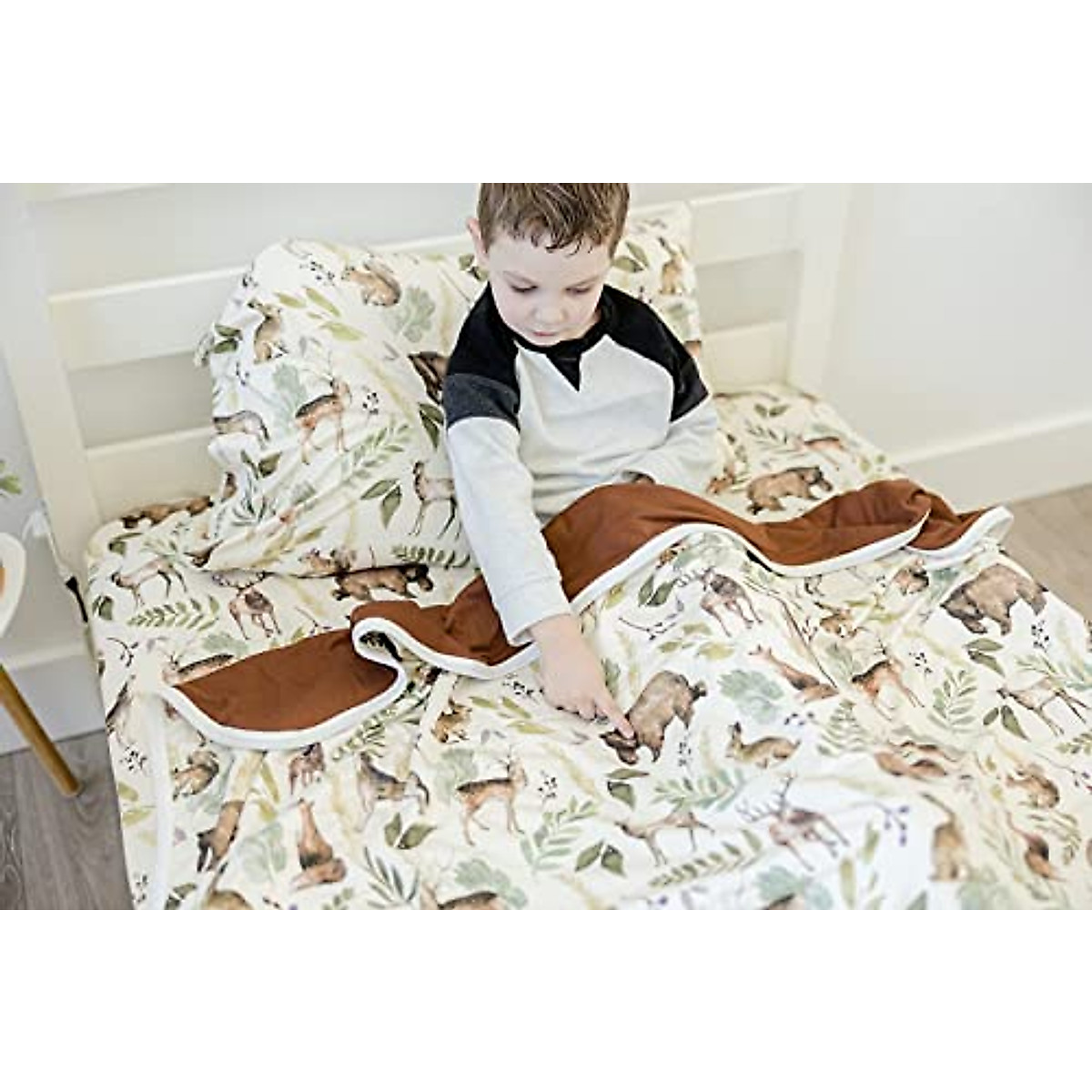 Pobi Baby Premium Baby Blanket, Soft Stretchy Quilt for Babies, Toddlers, Kids (Wildlife Animal)