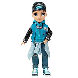 Rainbow High River Kendall – Teal Boy Fashion Doll with 2 Complete Doll Outfits to Mix & Match and Doll Accessories, Great Gift for Kids 6-12 Years Old, Blue