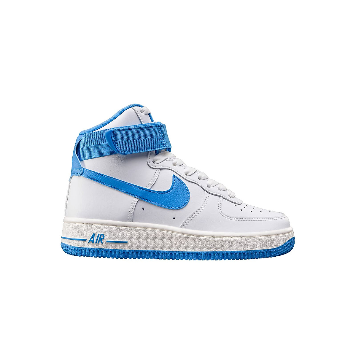 NIKE Women's High Sneakers, White University Blue Sail, 6.5