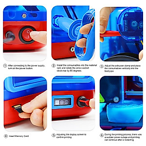 Mini 3D Printer, Resume Printing, Removable Build Plate, PLA Filament, Full Enclosed DIY Printer for Kids & Beginners (US Plug)