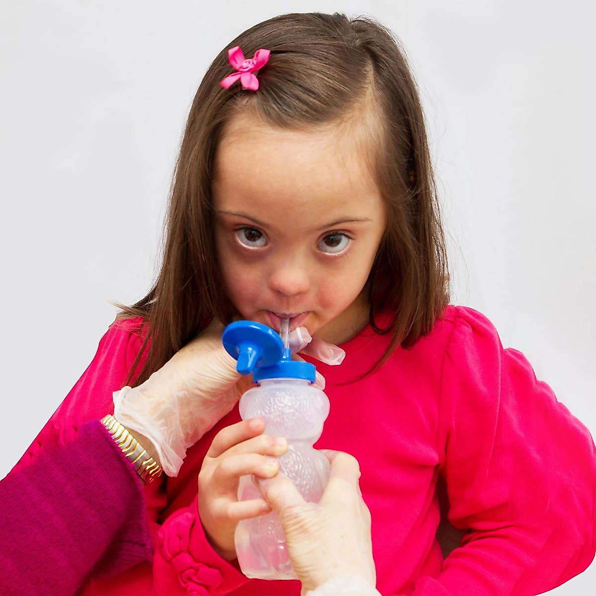 TalkTools Honey Bear Straw Cup for Babies - BPA-Free, Food-Grade Therapy Sippy Bottles for Speech and Feeding Training - Leak-Proof, Licensed Speech Pathologist (Single, 5, Ounce)