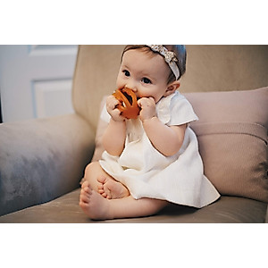 Calmies Teether for Babies Without BPA, 100 Percent Natural Rubber Toy for Infants, Plant Based, No Parabens, No PVC, and No Phthalates, Unscented