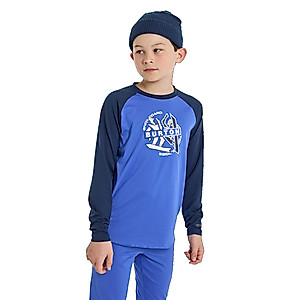 Burton Kids' Standard Base Layer Tech T-Shirt, Dress Blue/Amparo Blue, Small