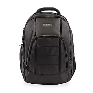 Perry Ellis M200 Business Laptop Backpack, Black, One Size