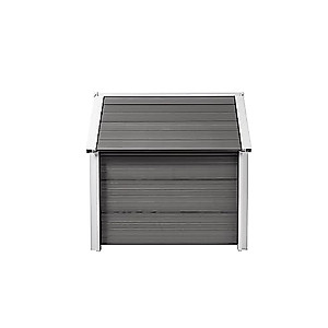 New Age Pet ECOFLEX® Outdoor Large Bunk Style Dog House for Up to 80lbs Pets | 10 Year Manufacturer Warranty | Weatherproof Roof & Elevated Floor | Easy-to-Assemble & Clean