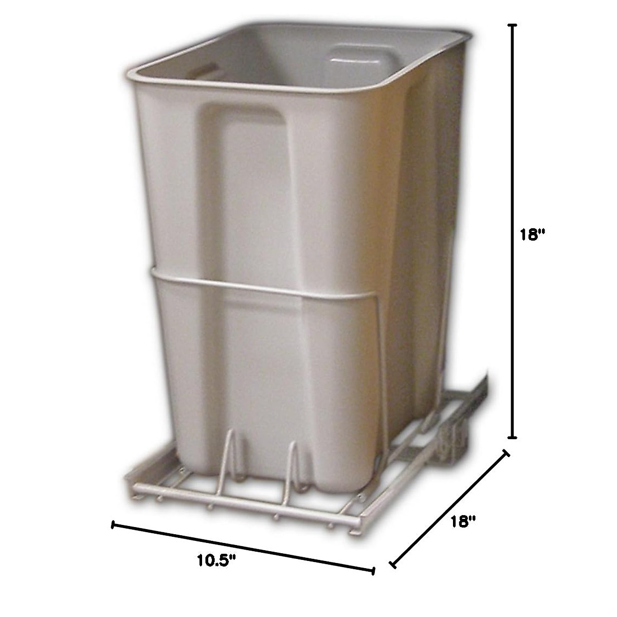 ClosetMaid 3103 Pull Out Trash Bin, 24-Quart, White