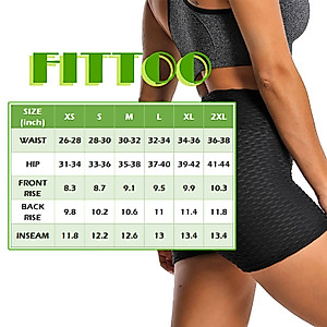 COLO Womens High Waisted Shorts Workout Yoga Tummy Control Ruched Butt Fitness Shorts Sport Workout Running Shorts Bottom Peach Black(M)