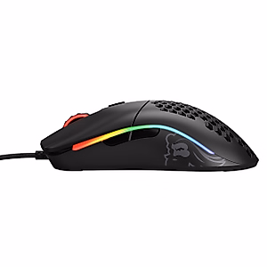 Glorious Model O Wired Gaming Mouse 67g Superlight Honeycomb Design, RGB, Pixart 3360 Sensor, Omron Switches, Ambidextrous - Matte Black