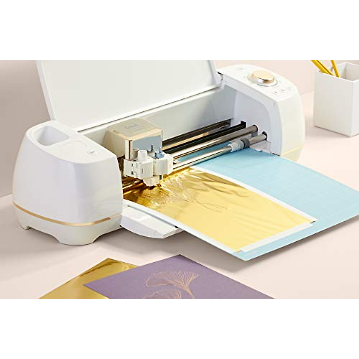 Cricut Foil Transfer Kit, Includes 12 Foil Transfer Sheets, 3 Cricut Tools in 1 with Interchangeable Tips (Fine, Medium & Bold), Tool Housing & Adhesive Tape, For Cricut Maker & Explore Machines