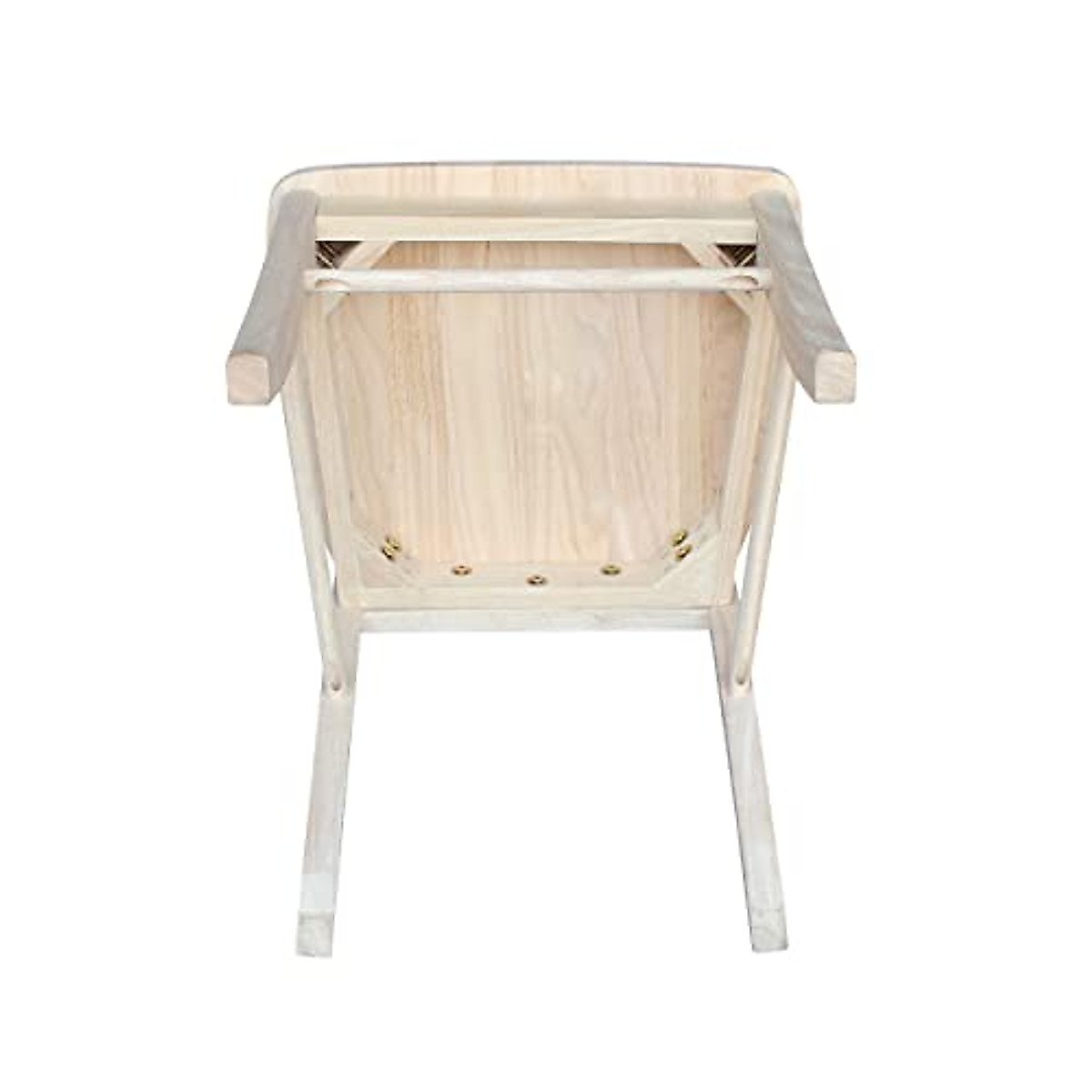 International Concepts Pair of X-Back Dining Chairs, Unfinished Wood