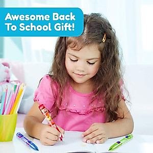 YoYa Toys Liquipen - Liquid Motion Bubbler Pens Sensory Toy (3 Pack) - Writes Like a Regular Pen - Colorful Liquid Timer Pens Great for Stress and Anxiety Relief - Cool Fidget Toys for Kids and Adults