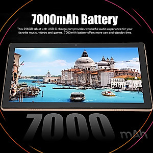 ASHATA 10in Tablet for 11, Talking Tablet with 1200x1920 HD Touchscreen, Octa Core, 4GB 256GB Memory, 5MP 8MP, 2.4G 5G WiFi Network Calling Tablet PC, 7000mAh (Gold)
