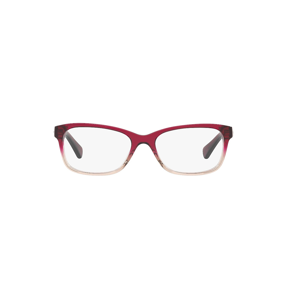 Coach HC6089 Prescription Eyewear Frames, Red Beige Gradient/Demo Lens, 51 mm