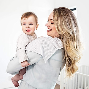 Comfy Cubs Muslin Swaddle Blankets and Burp Cloths 6 Pack Large 100% Cotton Bundled