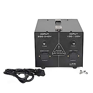 3000W ST-Pro Auto Step Up & Step Down Voltage Transformer Converter, Heavy-Duty AC 110/220V Converter with US Standard, Universal, Schuko AC Outlets & DC 5V USB Port by Goldsource [3-Year Warranty]