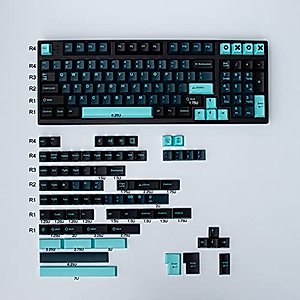 171 Keys Doubleshot Keycaps Cherry Profile Monster Custom Keycaps Set for Cherry MX Gateron Kailh Box Switches Mechanical Keyboards