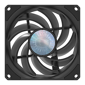 Cooler Master SickleFlow 92 Case & Cooling Fan - 92 mm, Improved Air Balance Blades, 40 CFM, 1.8 mmH2O, 6 to 25 dBA - Black