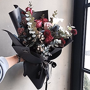 RUSPEPA Black Kraft Paper Roll - 24 inches x 100 feet - Recyclable Paper Perfect for for Crafts, Art, Wrapping, Packing, Postal, Shipping, Dunnage & Parcel