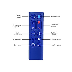 Replacement Remote Control for Dyson HP02 HP03 Pure Hot + Cool Air Purifier Heater Heat/Cool Fan