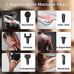 Massage Gun Upgrade Percussion Muscle Massage Gun, Sharper Image Massage Gun Handheld Deep Tissue Massager for Muscle Relax & Pain Relief with 30 Speeds, Christmas Gifts for Men