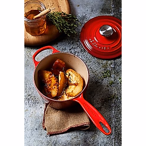 Le Creuset Enameled Cast Iron Signature Saucepan, 1.75 qt., Cerise