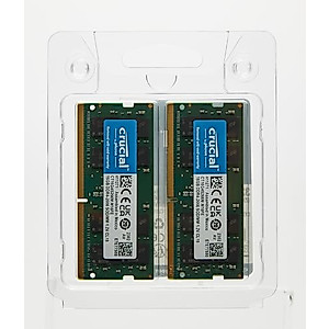 Crucial 32GB Kit (16GBx2) DDR4 2666 MT/s (PC4-21300) CL19 DR x8 SODIMM 260-Pin for Mac - CT2K16G4S266M