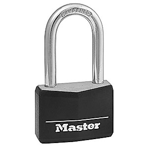 Master Lock Covered Aluminum Lock, Locker Lock with Key, Key Lock for Outdoors, 1 Pack, 141DLF