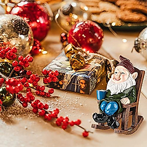 ZJ Whoest Garden Gnomes Statue Funny Gnome Garden Statue Garden Art Outdoor for Garden Decor, Outdoor Statue for Patio, Lawn, Yard Decoration, Housewarming Garden Gift- Gnome Coffee