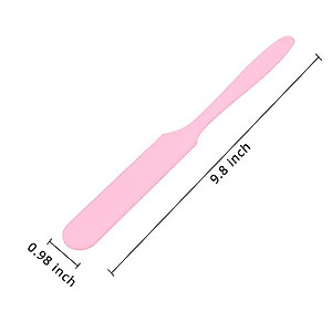 KUFUNG Silicone Spatula, BPA Free & 480°F Heat Resistant, Non Stick Rubber Kitchen Spatulas for Cooking, Baking, and Mixing (XS, Pink)