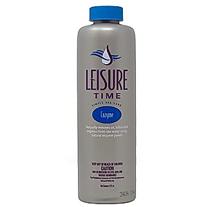 LEISURE TIME A-02 Bright and Clear Clarifier for Spas and Hot Tubs (2 Pack), 1 Quart & Leisure Time 12X1QT Enzyme Simple Care for Spas and Hot Tubs, 32 fl oz